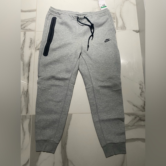 Nike | Pants | Nike Tech Gray Joggers With Black Zipper | Poshmark